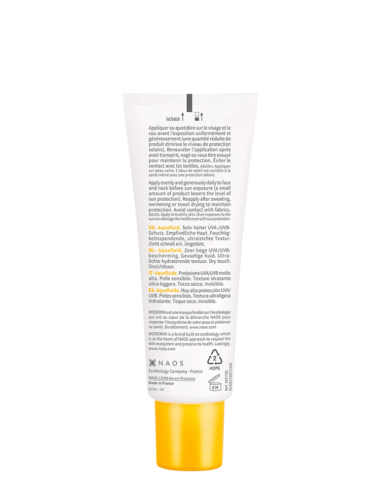 Bioderma Photoderm Aquafluide SPF50+ Face Sunscreen for Sensitive Skin ...