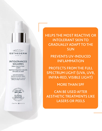 Institut Esthederm Sun Intolerance SPF50+ Protective Body Spray Sun Cr ...